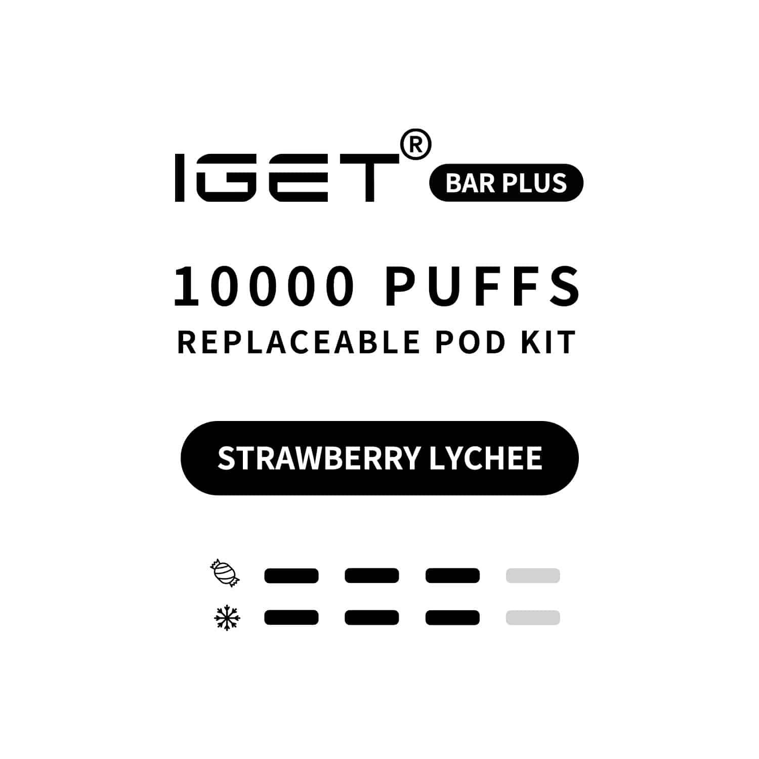 IGET Bar Plus Kit 3.0 10000 Puffs - Strawberry Lychee NZ
