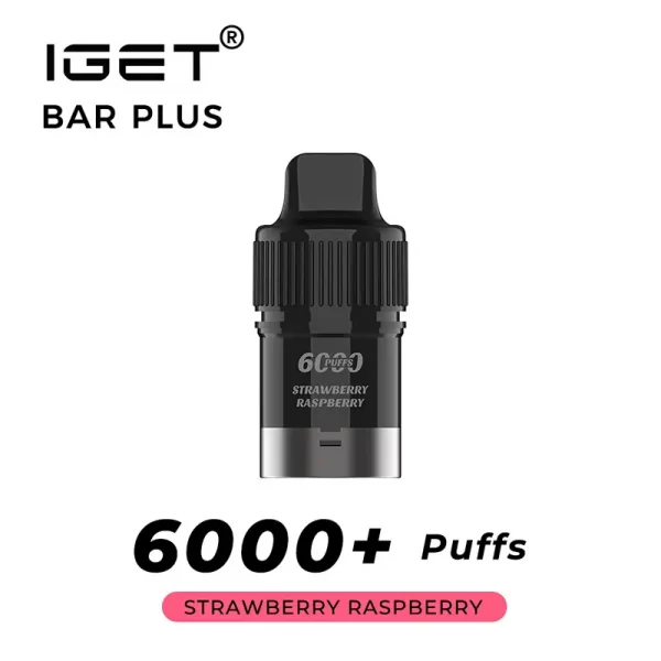 Strawberry Raspberry IGET Bar Plus Pod 6000 Puffs NZ