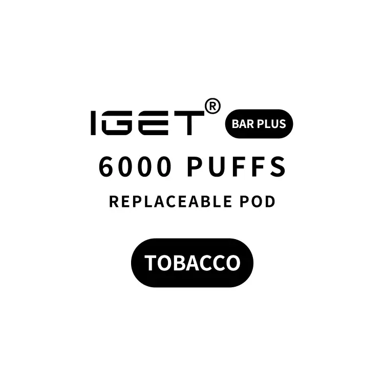 IGET Bar Plus Pod 2.0 6000 Puffs - Tobacco For $14.98 In NZ